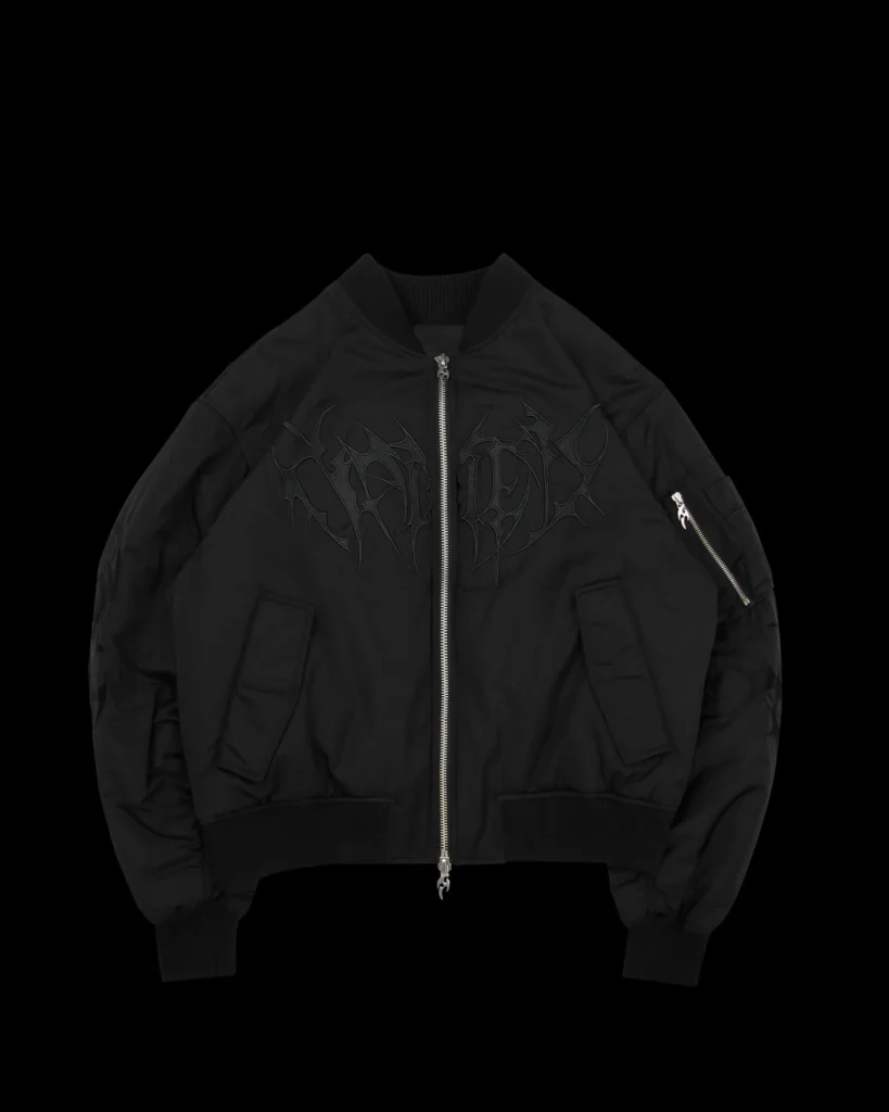 Named Collective Crash Embroidered Bomber Black Jacket - NAMED COLLECTIVE
